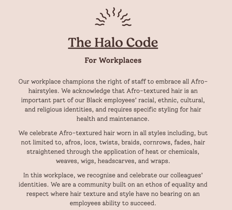 Adopting the Halo Code - the UK’s first Black Hair code | Empower Agency
